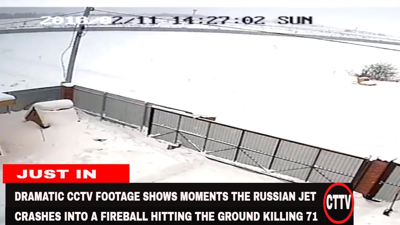 DRAMATIC CCTV Footage shows Moments plane Crashes into Ground - YouTube