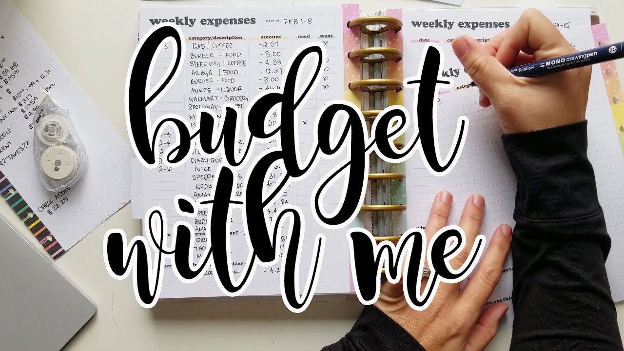 WORK THROUGH MY FAMILY'S BUDGET WITH ME | HAPPY PLANNER BUDGET PLANNER ...