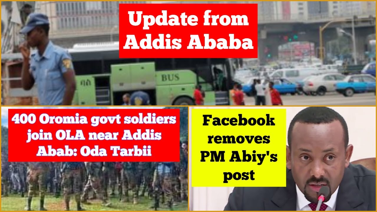 Oromia govt soldiers join OLA near Addis Ababa | Facebook removes PM ...