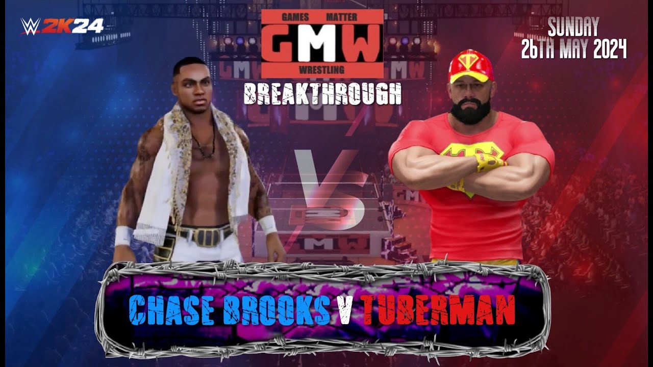 GMW Breakthrough: Chase Brooks Vs Tuberman #wwe2k24 #gmw #breakthrough ...