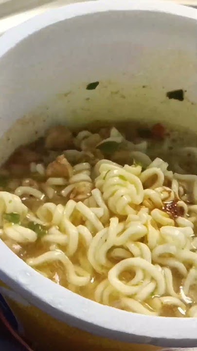 Cara Bikin Pop Mie Instan Noddle Curry Rasa Kari Ayam #popmie - YouTube