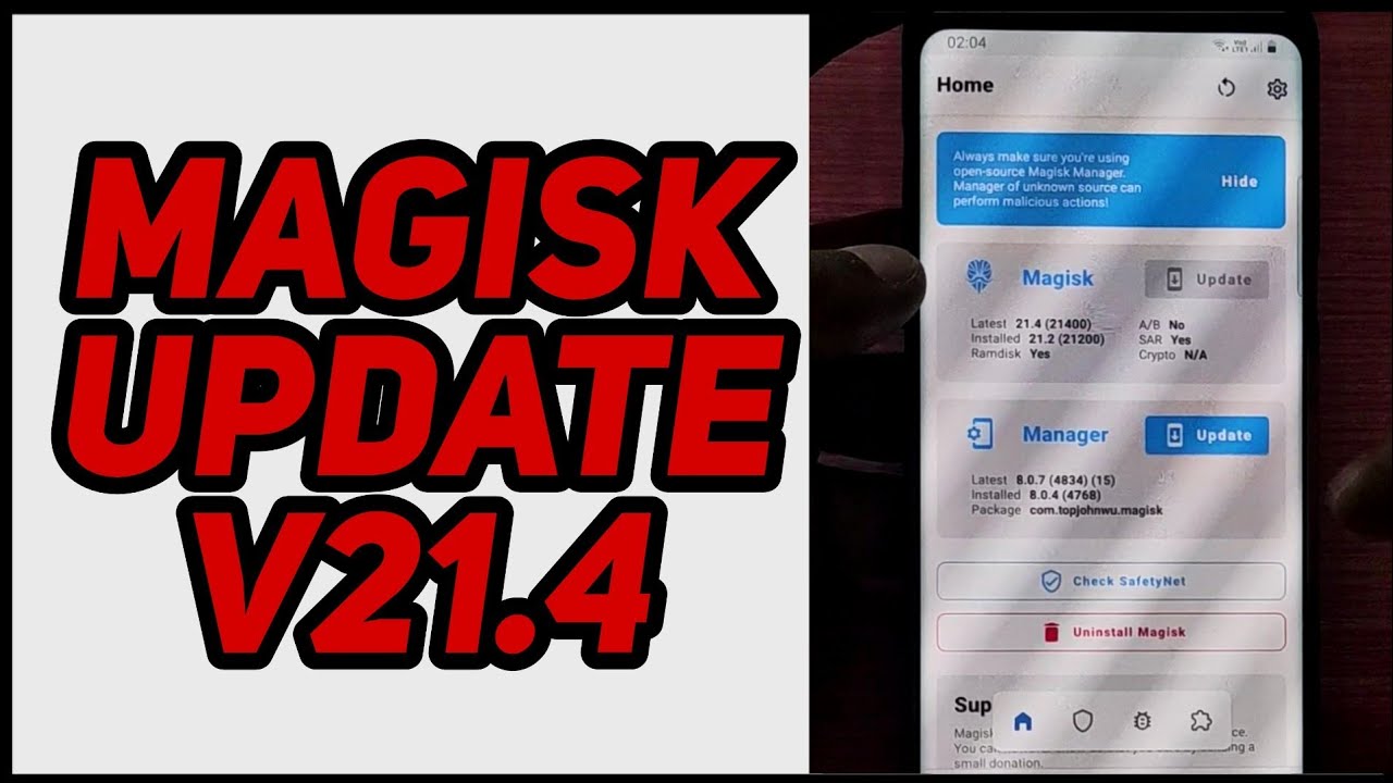 [Update] Magisk 21.4 new update Direct Installation Method - YouTube