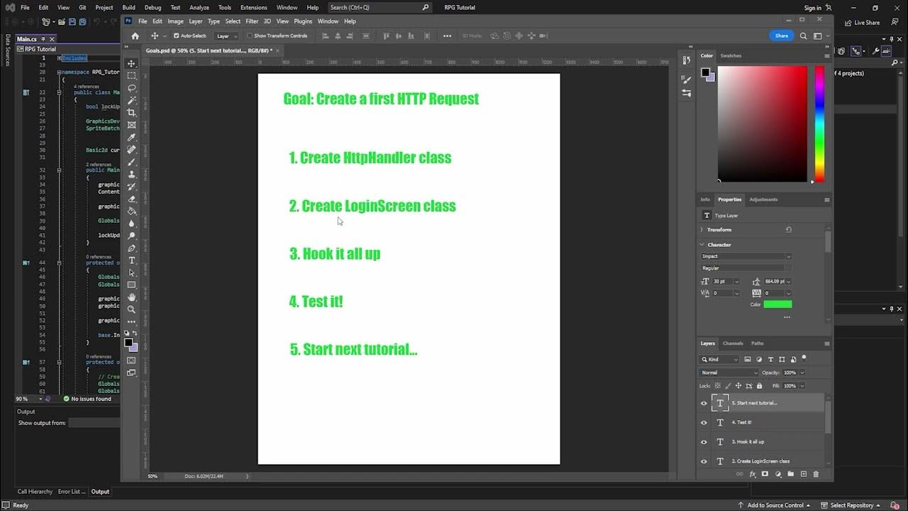 HTTP Requests, login part 1 - Monogame Game Dev Tutorials C# - pt 2-3 - YouTube