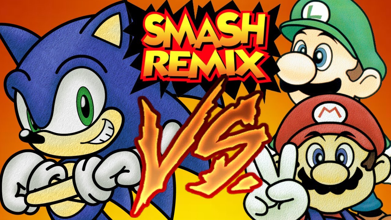 Sonic vs Mario & Luigi Smash Remix - YouTube