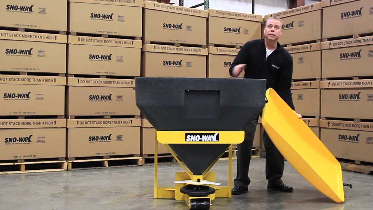 Sno-Way 6 & 9 Cu. Ft. Reciever Spreaders - YouTube