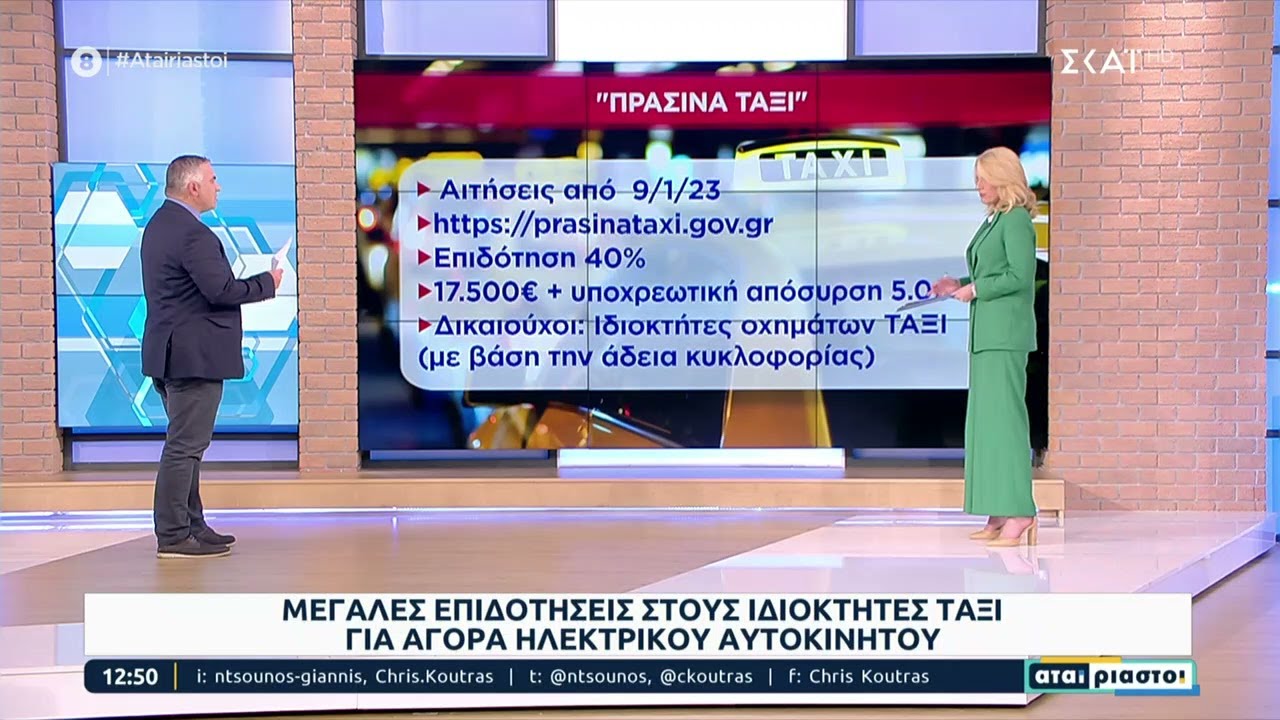 Μεγάλες επιδοτήσεις στους ιδιοκτήτες ταξί για αγορά ηλεκτρικού ...