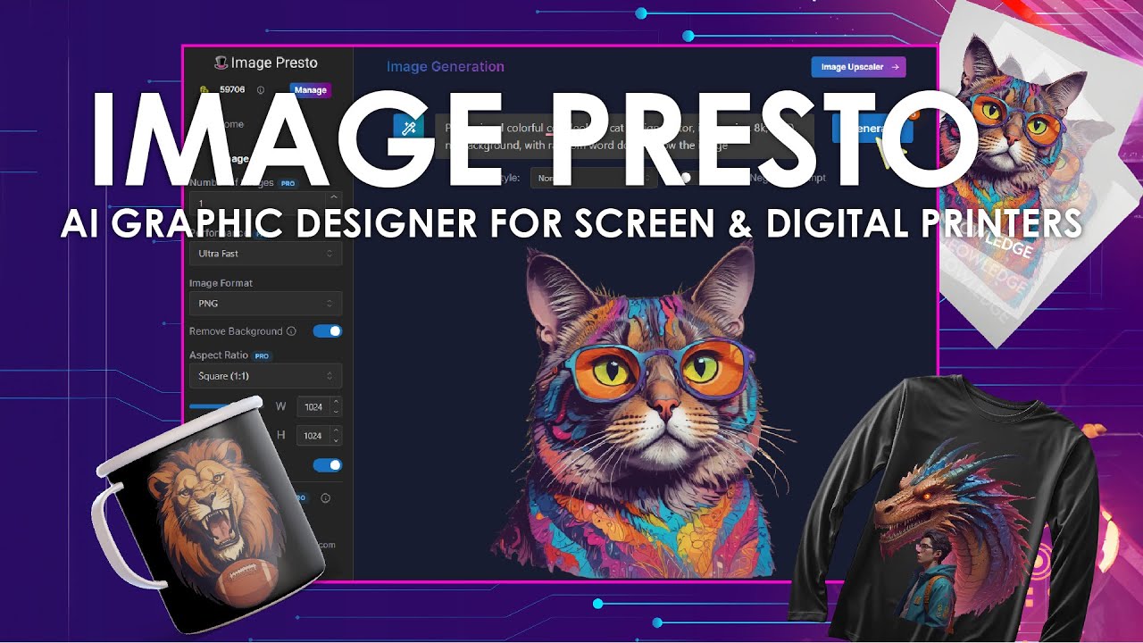 Instant Graphic Design for Screen Printing with Image Presto - YouTube