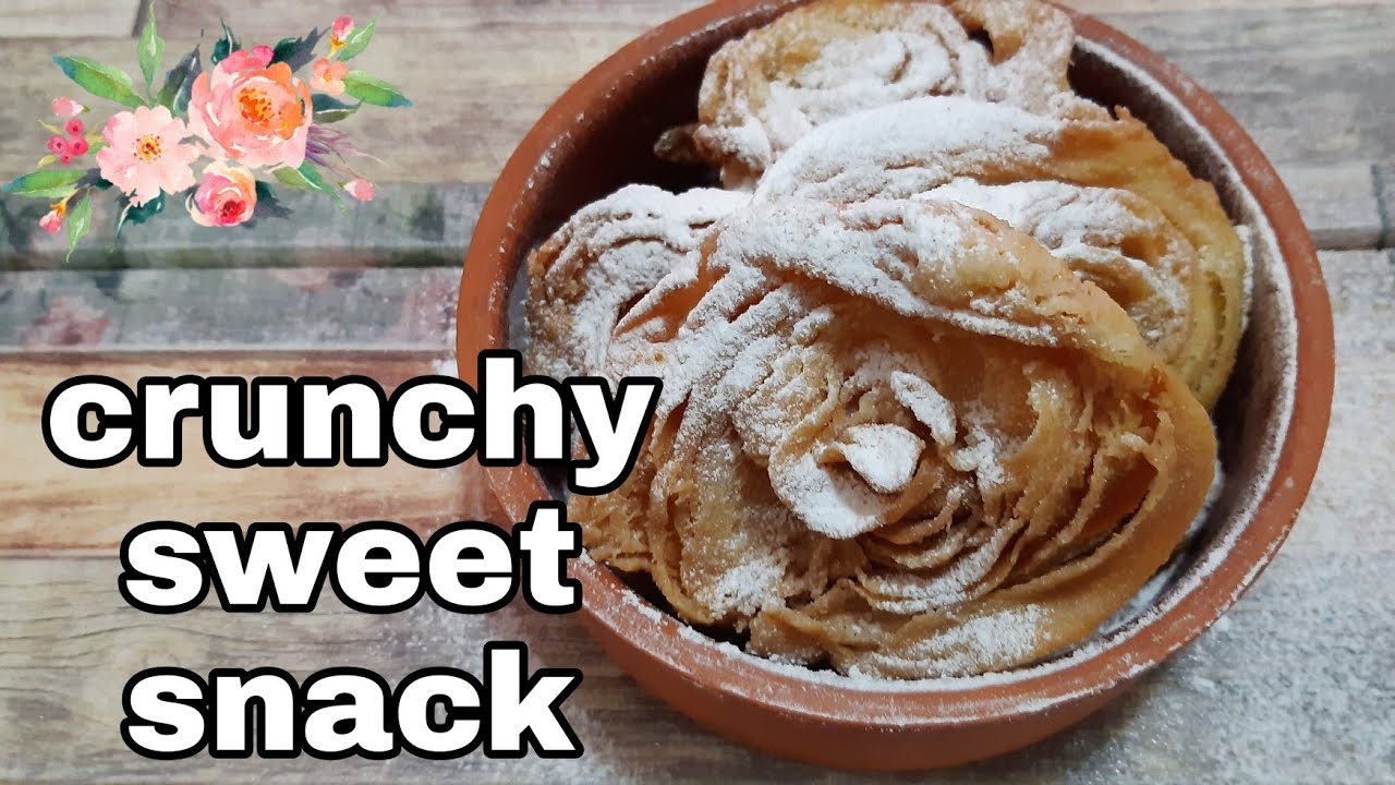 Sweet layered Snacks | chiroti recipe | crunchy layered sweet poori ...