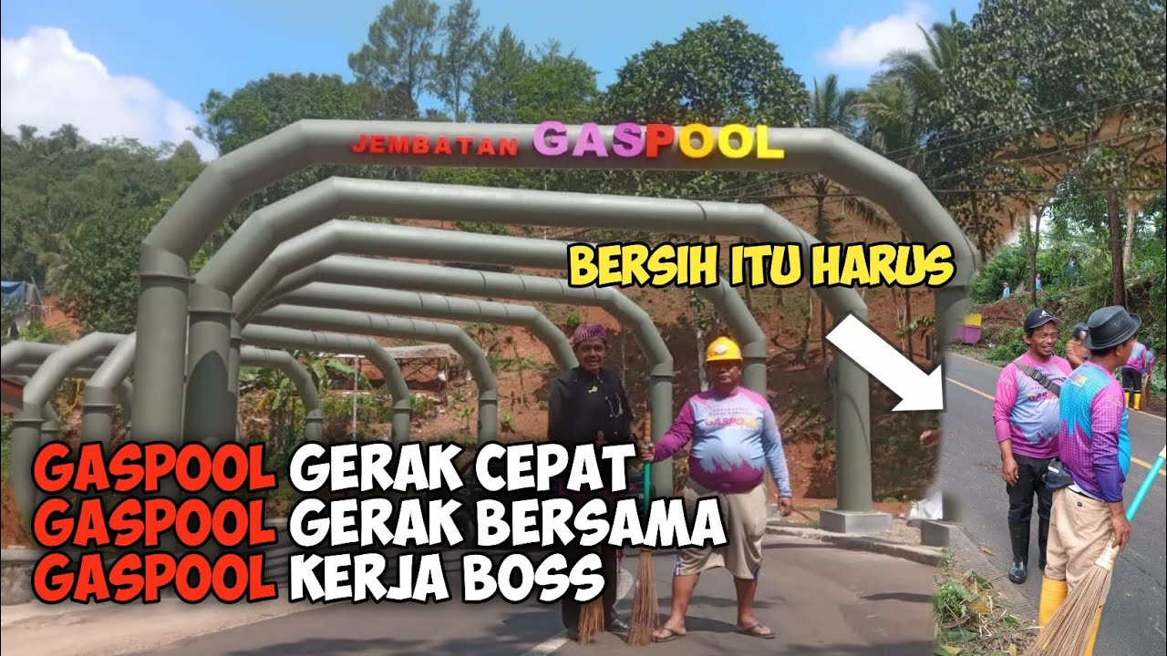 GASPOOL DESA SUKAMULYA KERJA BAKTI DI JALAN RAYA DEPAN UNIGAL#ciamis# ...