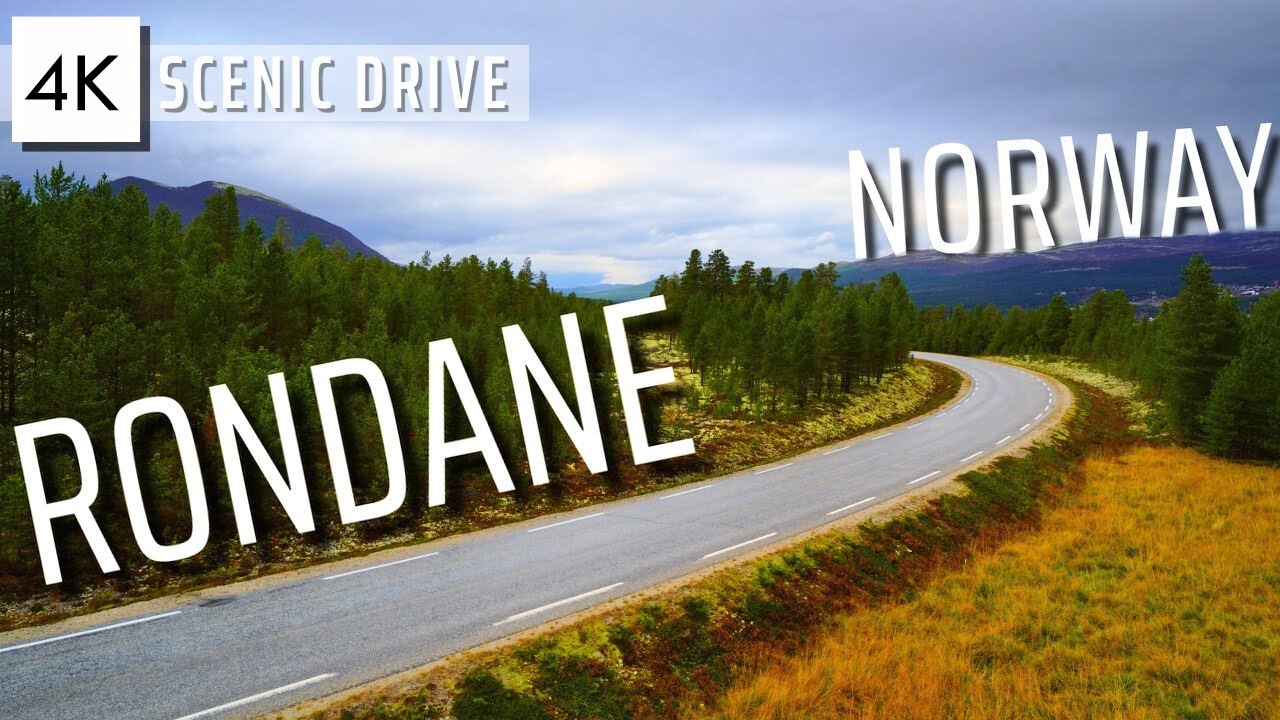 Relaxing Rainy Drive in Norway | Rondane Scenic Route through Mountains ...