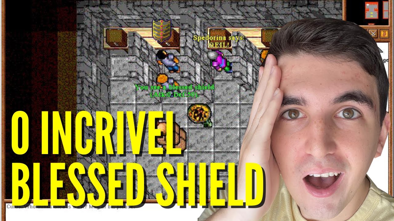TIBIA - O ESCUDO COM PROTEÇÃO DIVINA, O BLESSED SHIELD - YouTube