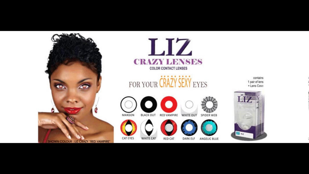 LIZ EYE COLOR CONTACT LENS - 20 DIFFERent Colors - YouTube