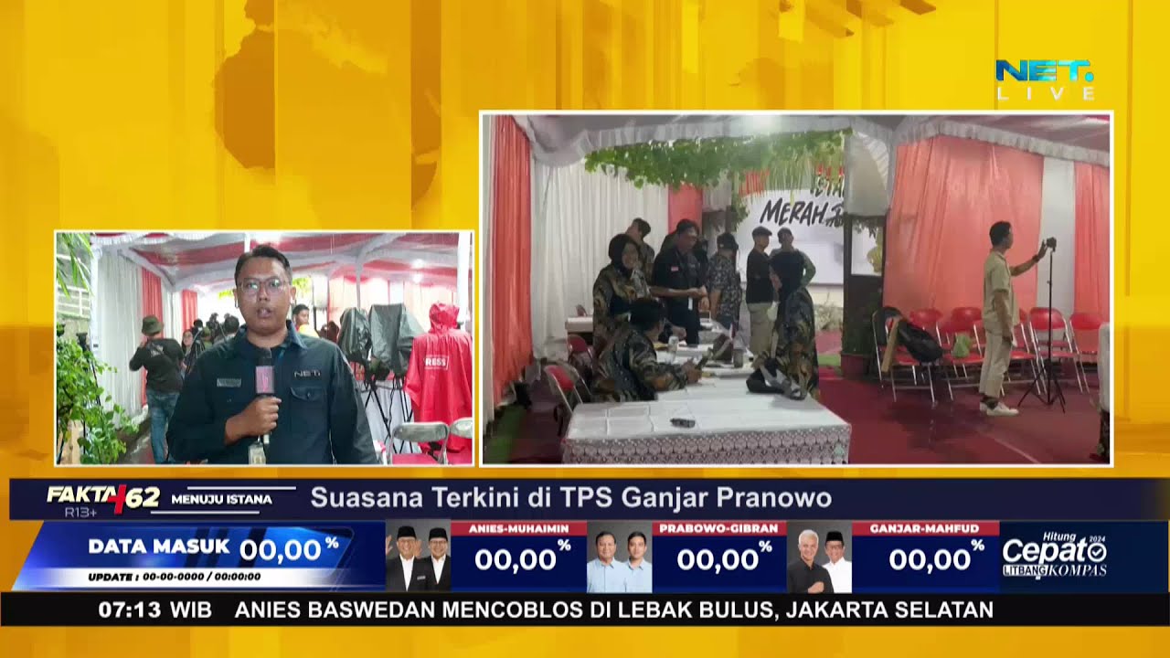 Suasana Terkini Di TPS Ganjar Pranowo - Fakta+62 Menuju Istana - YouTube