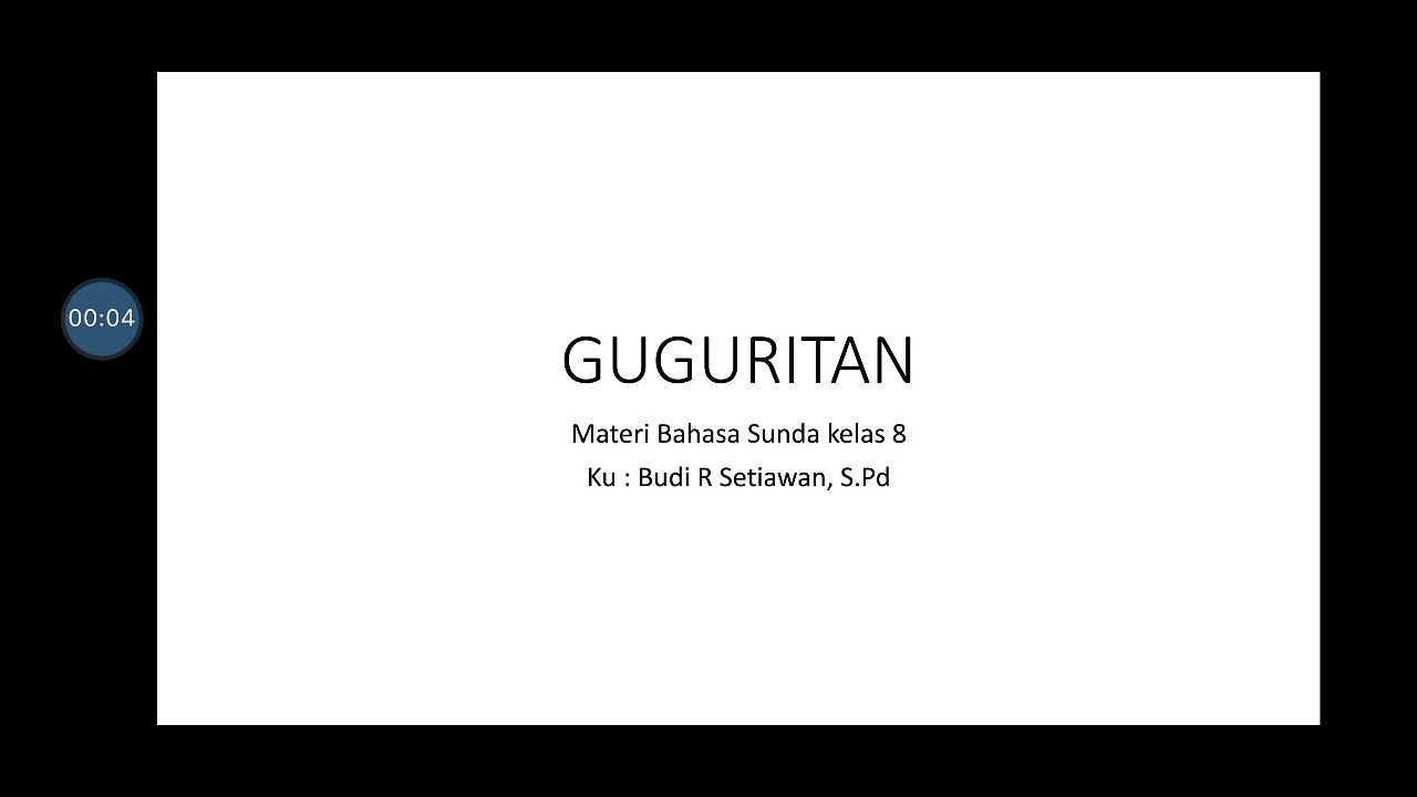 GUGURITAN. MATERI BAHASA SUNDA KELAS 8 - YouTube
