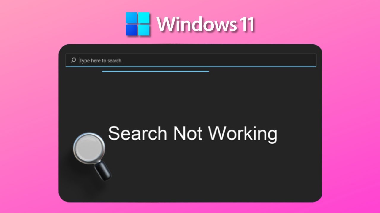 How to FIX Windows Search Bar Not Working Windows 11 (Easy Fix) - YouTube