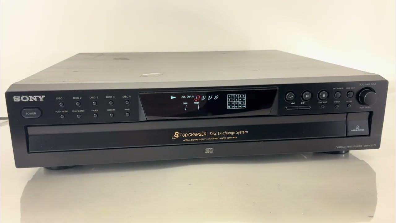 Sony CDP-CE275 5 CD Disc Exchange System Changer Player - YouTube