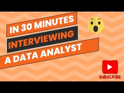 Interviewing a Data Analyst in 30 Minutes 😎 . #Excel #VBA and #SQL ...