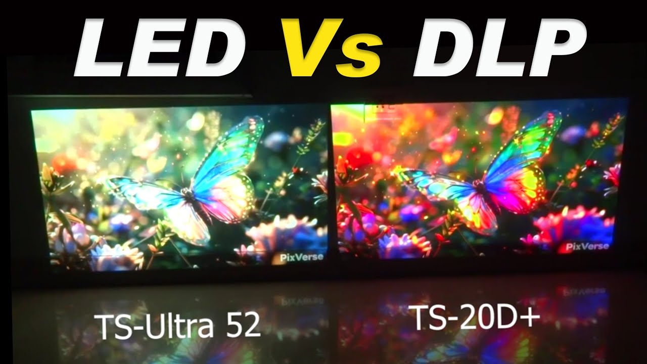 DLP vs LED Projector- PART-2 | TS-20D+ vs TS- ULTRA 52 | SECRETS OF LED ...