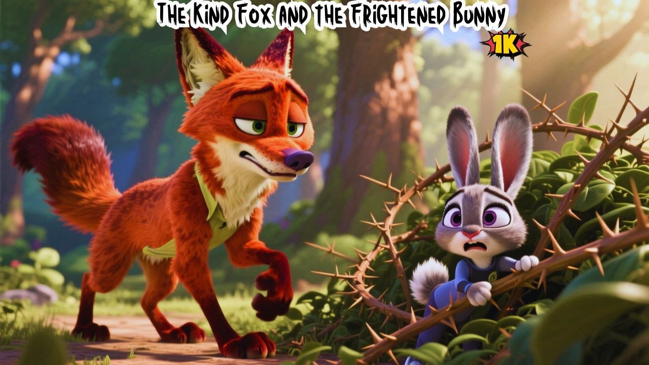 The Kind Fox and the Frightened Bunny|Moral Story for Kids | Felix ...
