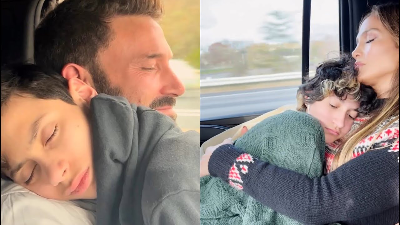 Jennifer Lopez Hugs Cypher & Ben Affleck Hugs Max To Sleep On ...