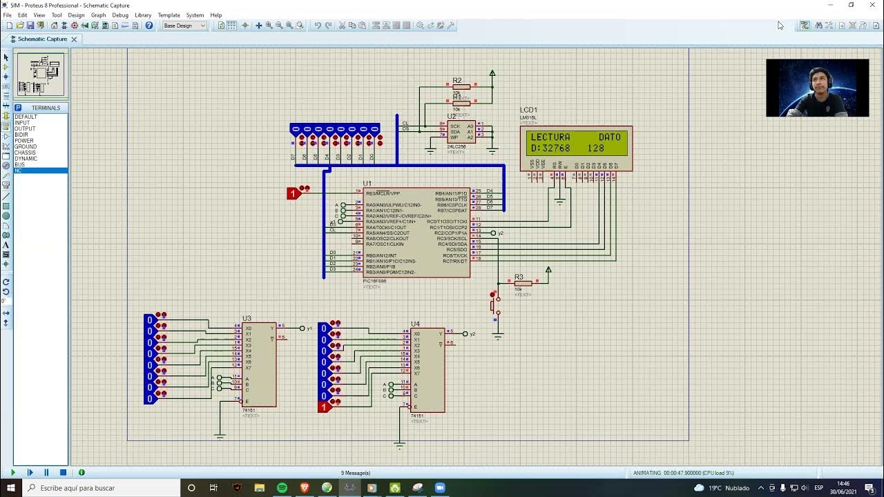 Lectura y escritura de datos en memoria 24LC256 - PIC16F886 - YouTube