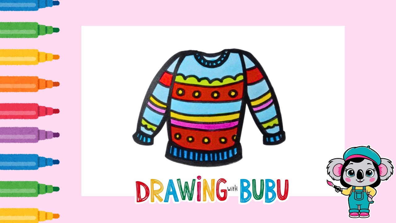 HOW TO DRAW SWEATER - YouTube