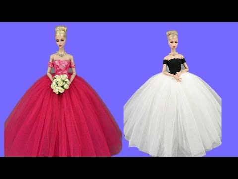 perfect shape dress for doll DIY|doll dress making easy|asaan or Naya ...