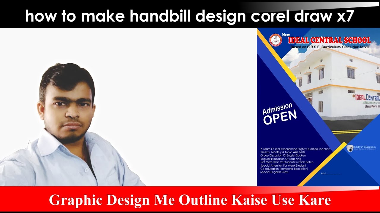 how to make handbill design corel draw x7 | how to make awesome flyer ...