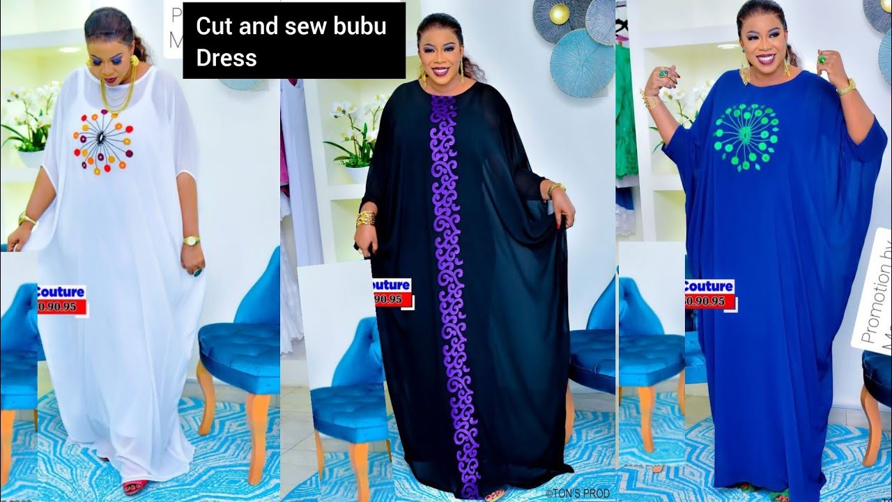 How to cut and sew bubu dress - YouTube