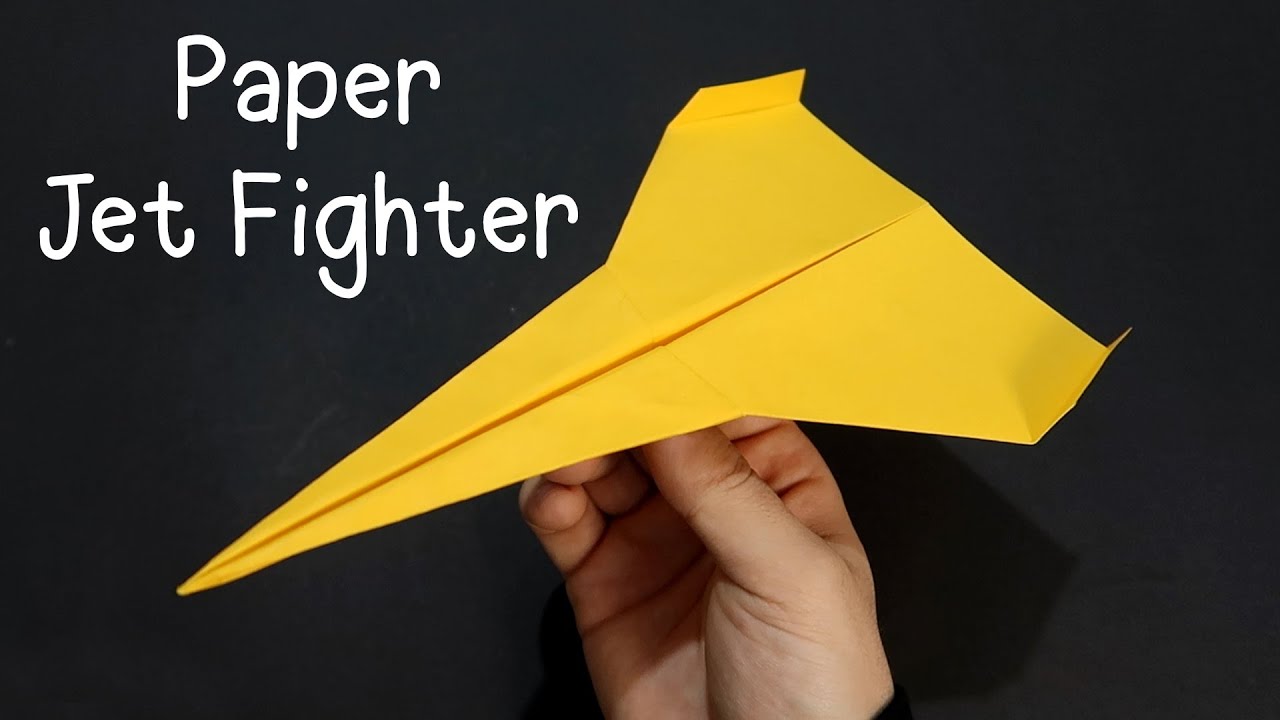 DIY Paper Fighter Jet! How to Make a Paper Fighter Jet: Step-by-Step ...