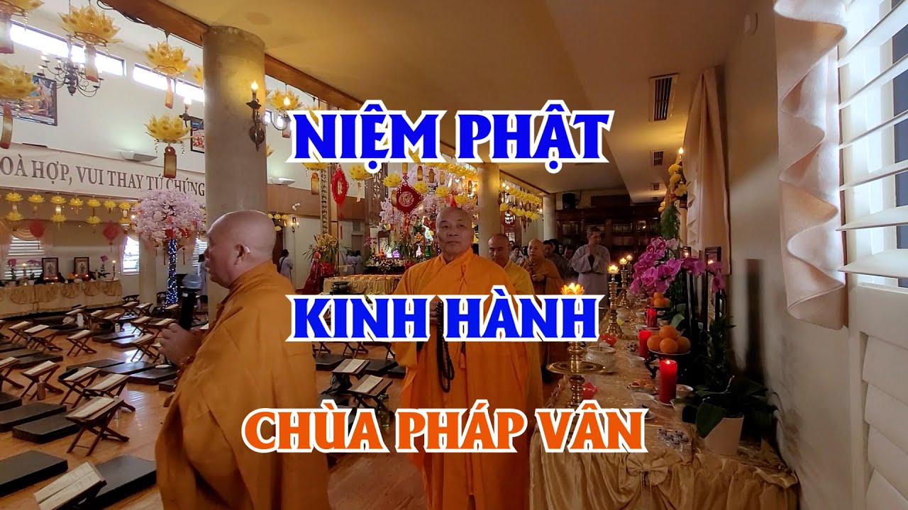 NIỆM PHẬT KINH HÀNH TRONG NGÀY KHÓA TU DƯỢC SƯ ĐẦU NĂM 2025 TẠI CHÙA ...