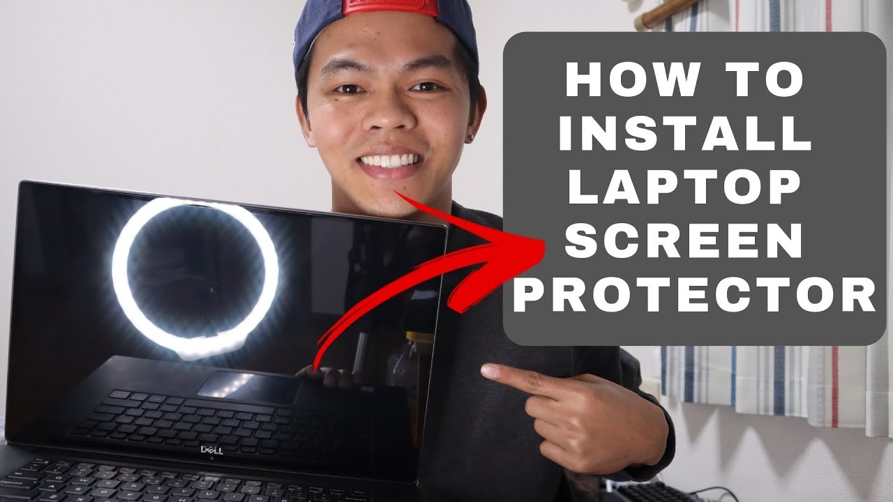 How to install laptop screen protector | TAGALOG | - YouTube