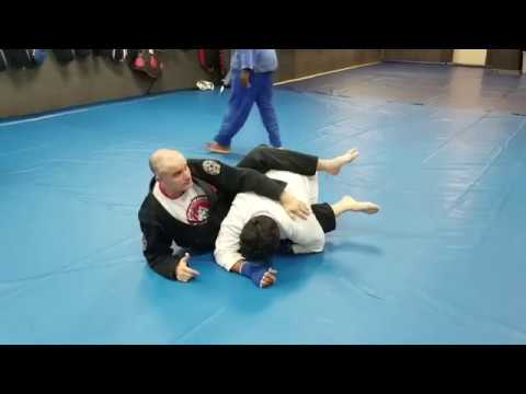 Belly Down Arm Bar from back control - Lesson 23A - YouTube