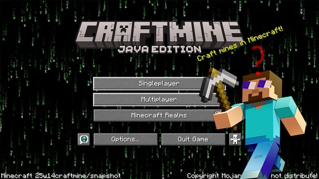CraftMine || MC April fools update || Pt.1 - YouTube