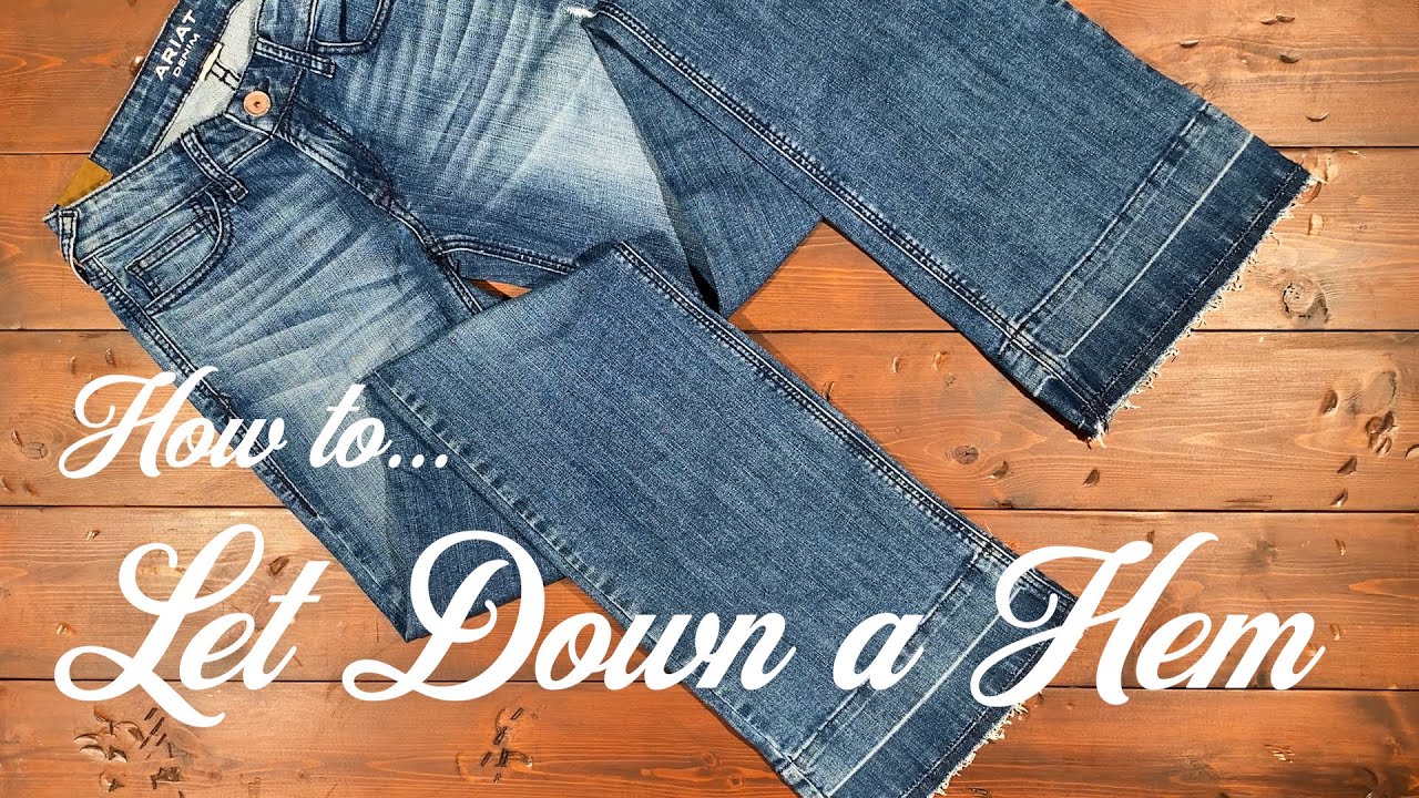 Denim DIY: How to Let Down a Hem - YouTube