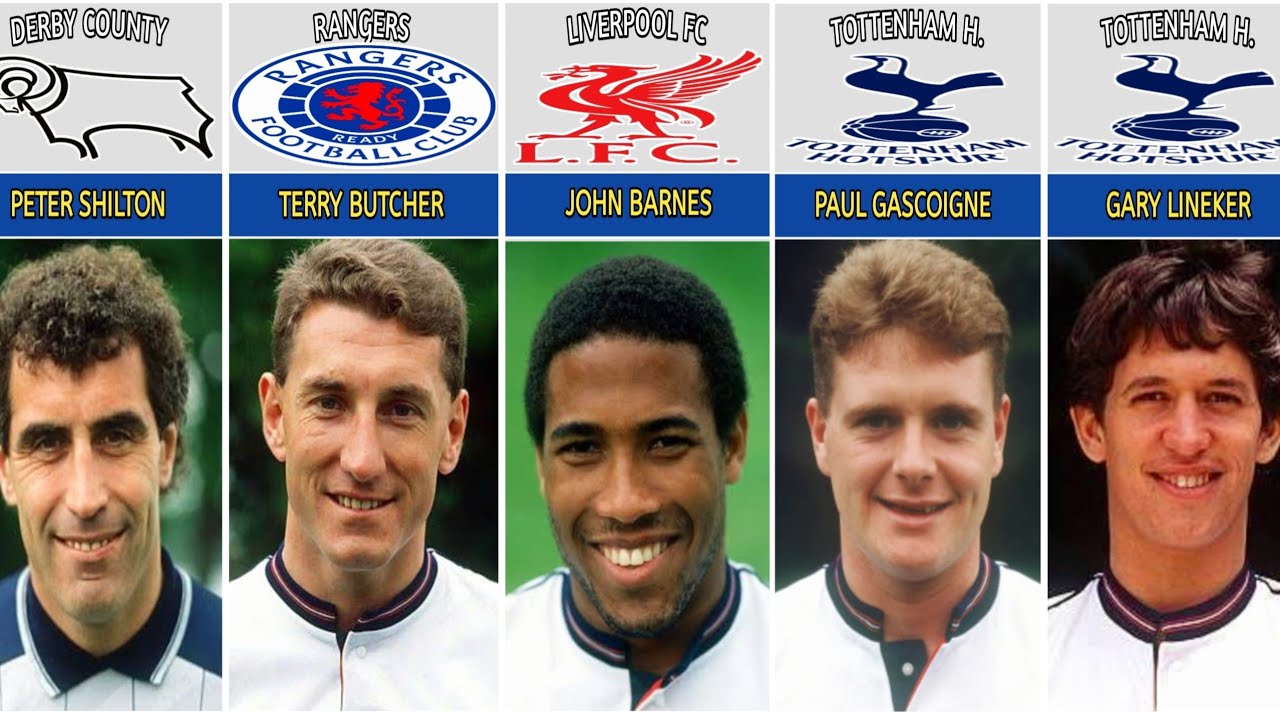 ENGLAND SQUAD WORLD CUP 1990 || 1990 FIFA WORLD CUP - YouTube