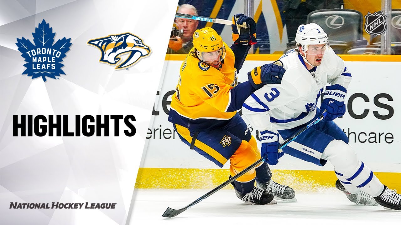 NHL Highlights | Maple Leafs @ Predators 1/27/20 - YouTube
