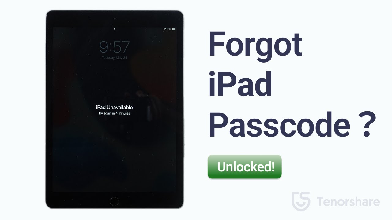 Forgot iPad Passcode ? Top 3 Ways to Unlock It! - YouTube