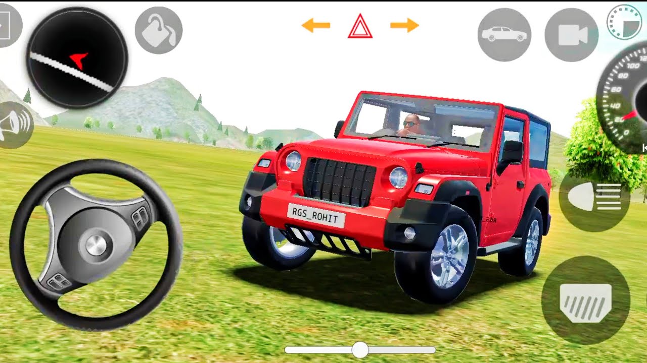 Mahindra thar 4x4 stunt game 3d, dallar song, 👿 modified Read light ...