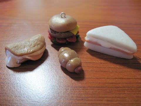 DIY Polymer clay: tutorial sandwiches/ panini! - YouTube