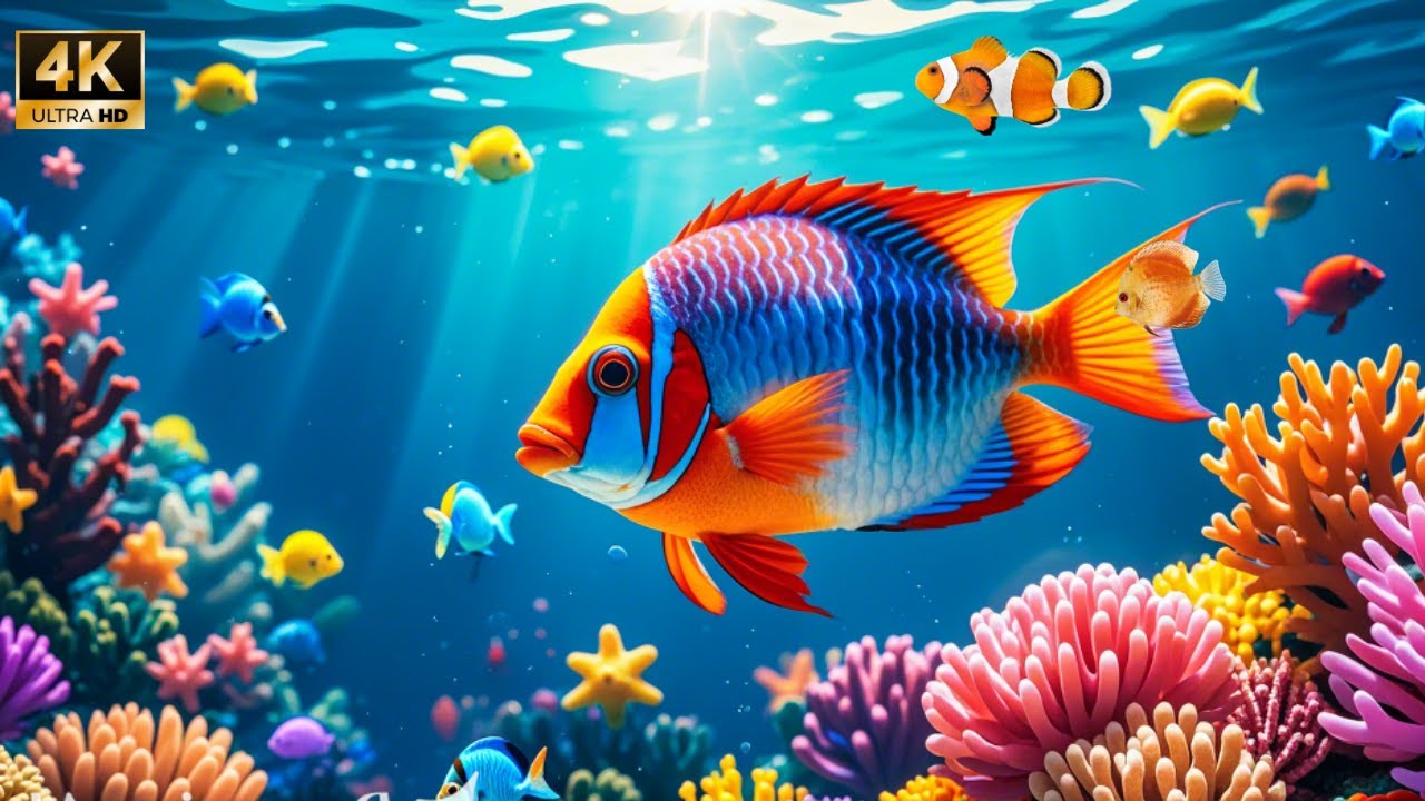 Marvel at Sea Animal in The Best 4K ULTRA HDR Aquarium-Dive Into The ...