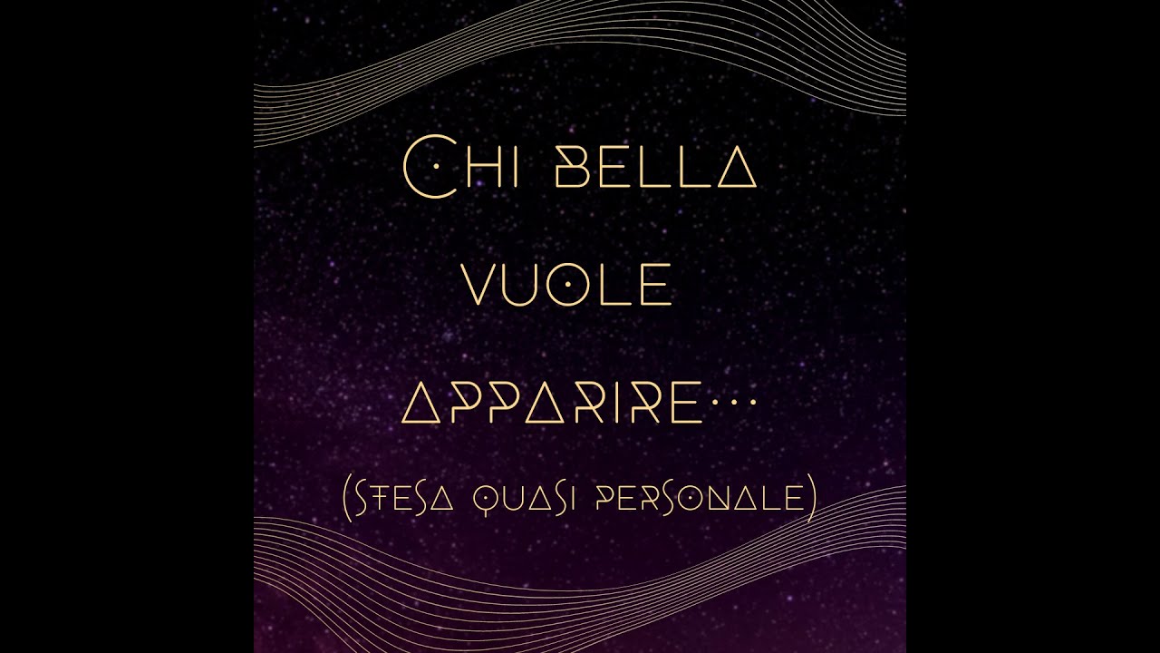 Chi bella vuole apparire, si dimentica chi è... - YouTube