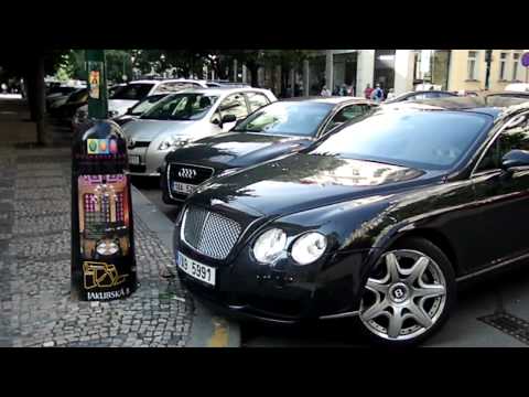 Corvette, Bentley Brooklands, Continental GT and Fiat 500 Abarth in Prague HD