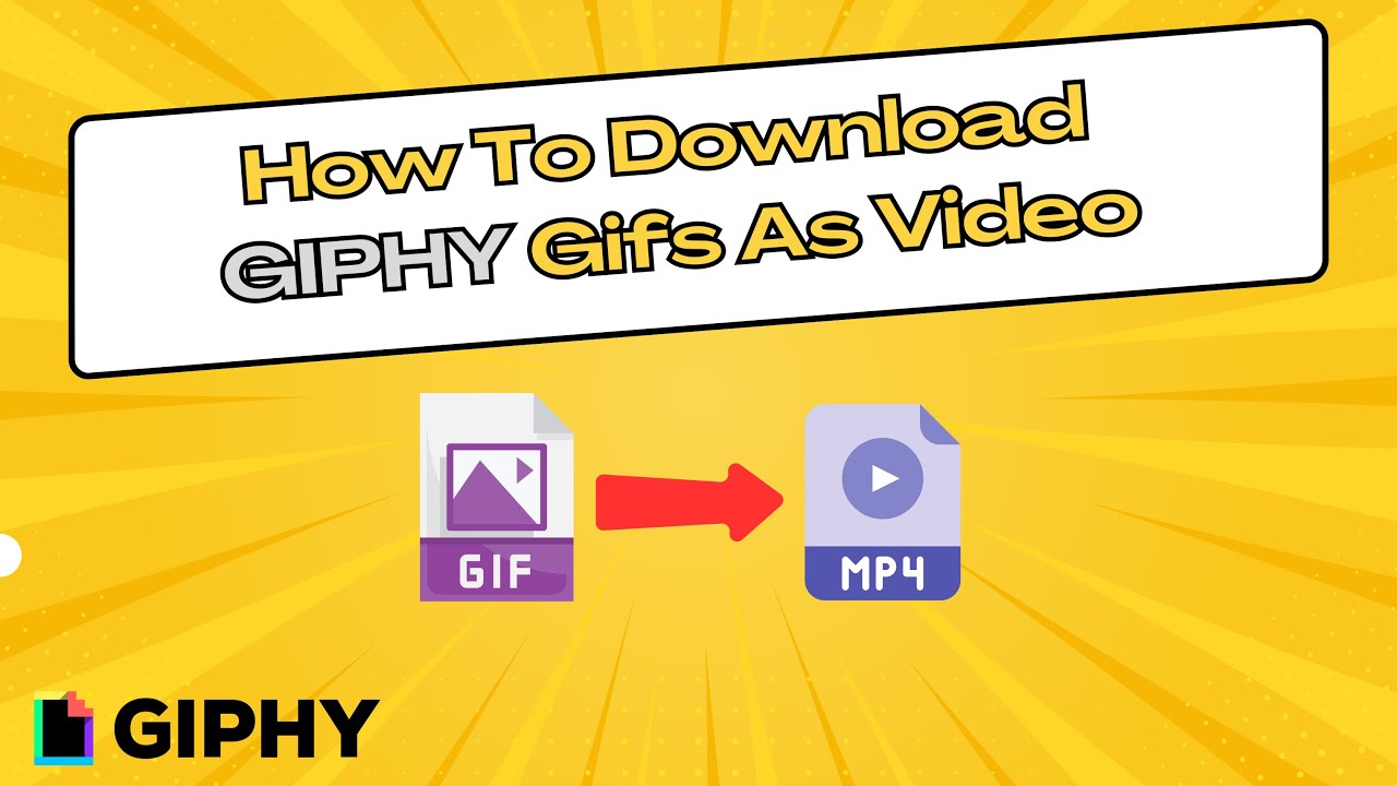 How To Download GIPHY Gifs As Video MP4 Format - YouTube