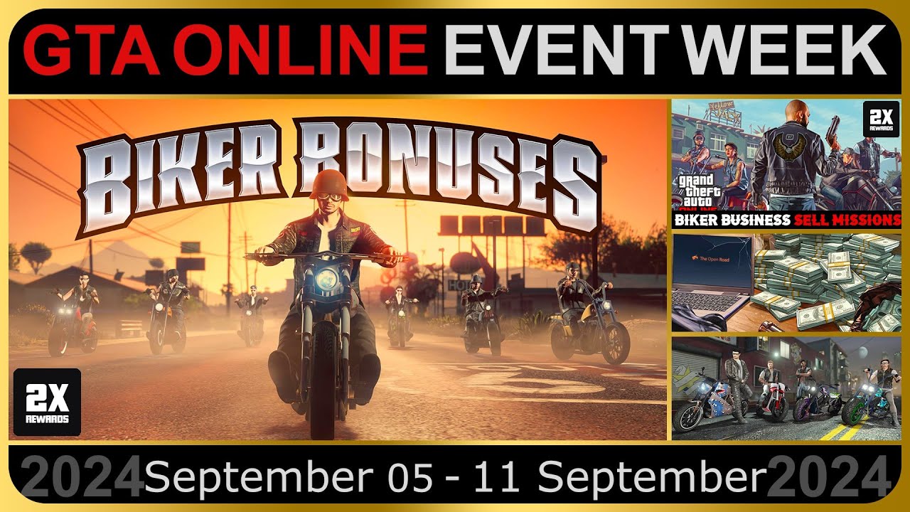 GTA ONLINE EVENT WEEK | 2X GTA$ & RP ON BIKER BUSINESS SELL MISSIONS ...