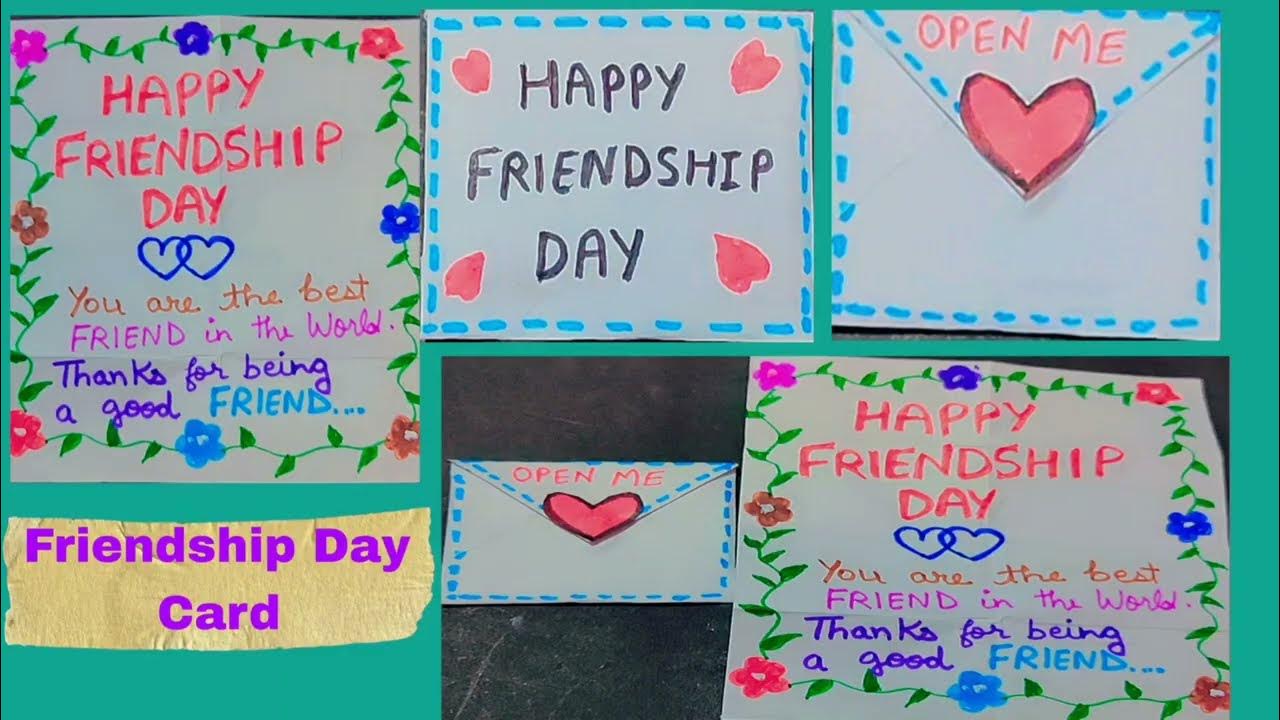 DIY Friendship Day Card | Friendship Day Gift From Paper | Friendship ...