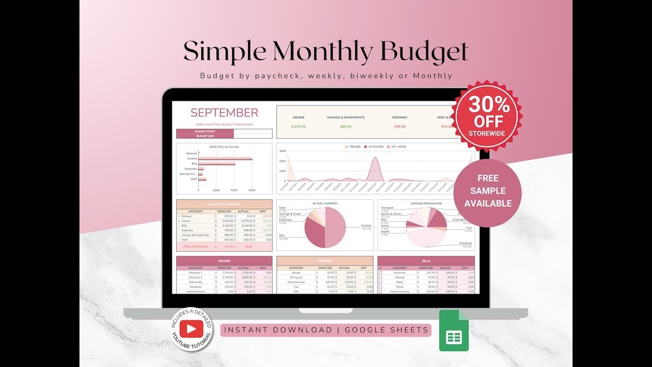 The Simple Budget Tutorial - YouTube