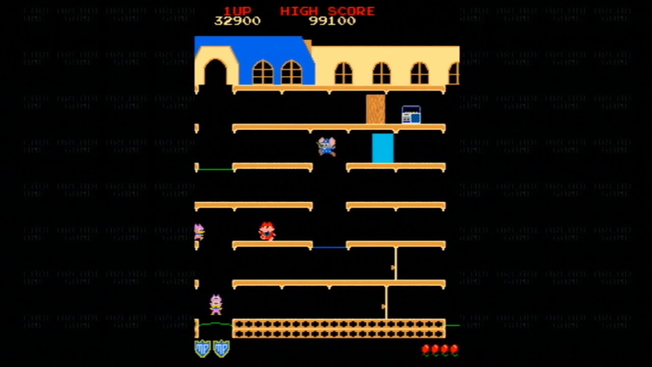 Mappy Gameplay on Wii VC - YouTube