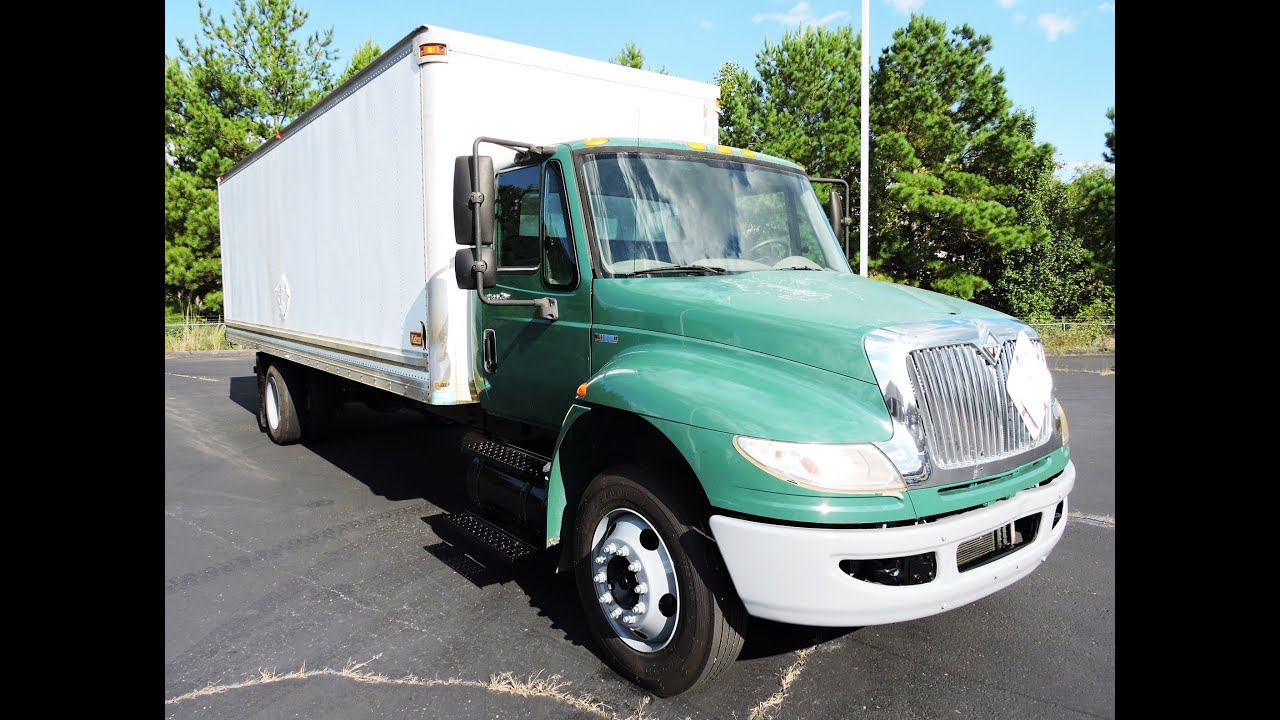 2009 INTERNATIONAL 24 FT BOX TRUCK FOR SALE - YouTube