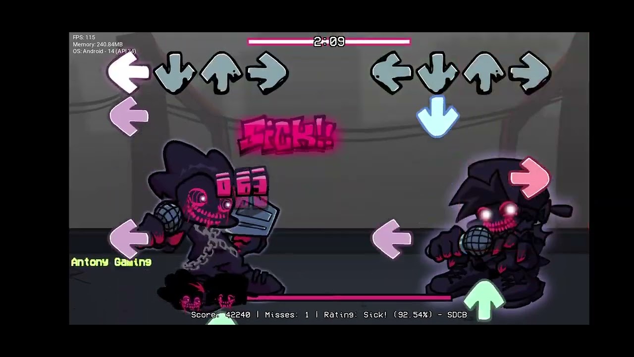 jugando fnf corruption - YouTube